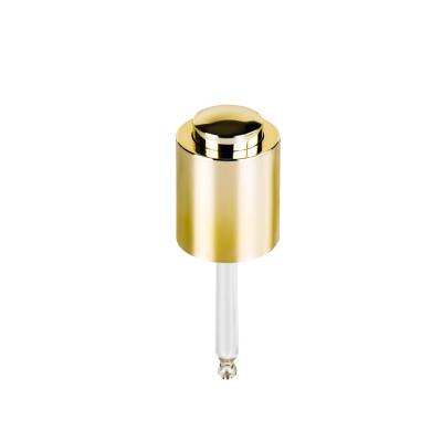 China Push Press Glass Droppers For Essential Oils Aluminum Material for sale