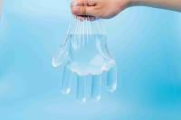 China Food-Contact Directly Disposable Use PE Gloves Waterproof Free Size Plastic Gloves for sale