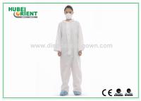 China Elastic Wrist Disposable Protective Clothing Without Hood For Protect Body for sale
