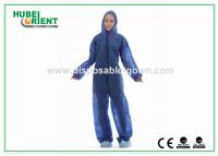 China Custom Light-Weight Disposable Use Coverall With Hood For Workers/Painters for sale
