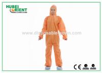 China Hooded Disposable SMS PP PE Nonwoven Coverall For Decorating for sale