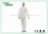 China Hooded Disposable SMS PP PE Nonwoven Coverall For Decorating for sale