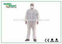 China Protective SMS/PP+PE Disposable Adult Use Coverall For Prevent Bacteria And Splash for sale