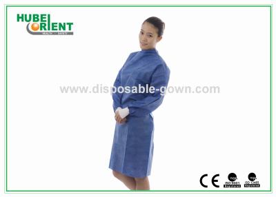 China Waterproof Disposable Medical SMS Isolation Gown With Knitted Wrist for sale