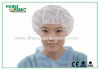 China Hand / Machine Made Single Elastic Non Woven Bouffant Cap Disposable for sale