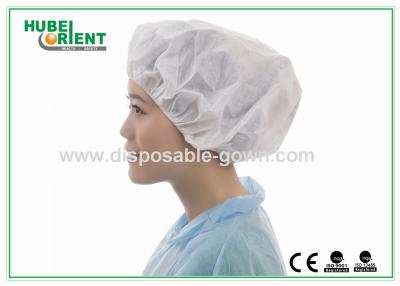 China Clinic/Medical Use Non-woven Head Cap With Hand-Made Single Elastic Rubber for sale