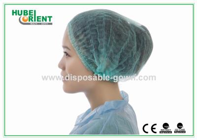 China Disposable Medical 25gsm Non Woven Mob Cap With Double Elastic for sale