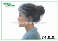 China Machine Made Nonwoven Disposable Mob Cap With Double Elastic Rubber for sale