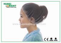 China Black Nylon Hairnet Disposable Head Cap Comfortable Breathable Snood for sale