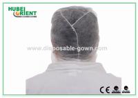 China Soft Breathable Hood Snood Disposable Head Cap In White Blue for Factory use for sale