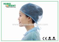 China Non Irritating SMS Disposable Head Cap With Ties for sale