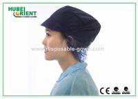China PP Single Snood Cap Disposable Non-woven Head Cap with Peak and Hairnet for sale