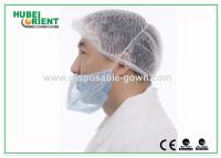 China Breathable Disposable Nonwoven Beard Cover With Single Elastic For Barber Shop for sale