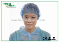 China Hotel use Waterproof Disposable Plastic Shower Caps Colored Free Size for Factory/Food processing for sale