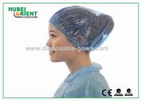 China PE Disposable Shower Caps / Transparent Polythene Bouffant Hair Nets for sale