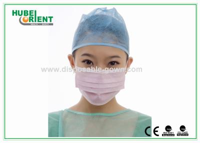 China 3 Ply Double Elastic Earloop Disposable Folding Flat Face Mask for sale