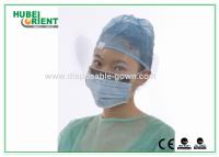China Protective PP Disposable Face Mask White Blue with Splash Visor for sale