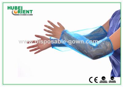 China Colored PE Disposable Arm Sleeves/Waterproof Plastic Oversleeves For Food Processing for sale