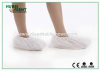 China Medical CPE Shoe Cover Waterproof Colorful Prevent Splash With Elastic Rubber for sale