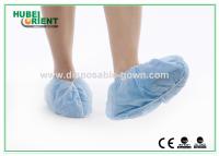 China Blue Non-Woven Disposable Use Shoe Cover For Protection Cleanroom Use for sale