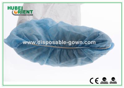 China Disposable Medical Shoe Cover Anti-bacterial With Non Slip Striped Sole for sale