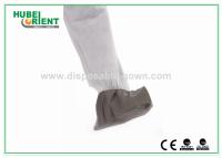 China Professional Medical Grey Disposable Waterproof Boot Covers PP Plus PE for sale
