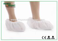 China Skid Resistant Blue Disposable Shoe Cover Plastic Shoe Covers For Prevent Dust for sale