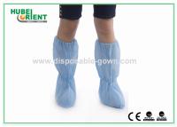 China ISO13485 Nonwoven Disposable Boot Cover With Elastic Ankle for sale