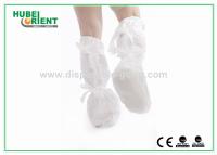 China 80g/m2 PP CPE Disposable Boot Covers With PVC Sole for sale