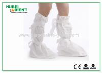 China 80g/m2 PP CPE Disposable Boot Covers With PVC Sole for sale