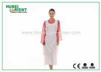 China Anti Oil Smooth Surface Disposable PE Apron Without Sleeves for sale