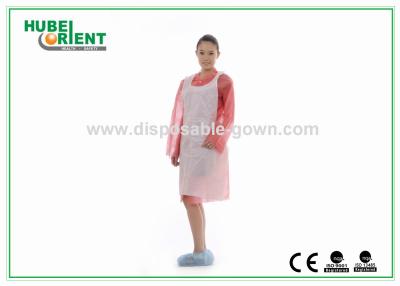 China Oil Prevention 0.08mm Disposable Polyethene Apron for sale
