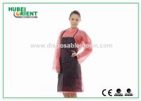 China Soft Touching Disposable Non Woven Apron With Thin Neck Gallus for sale