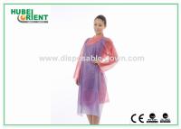 China White Waterproof And Dustproof Disposable Aprons PVC Material With Punched Neck Opening for sale
