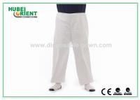 China Safety Waterproof White Mens Disposable Pants For Travelling for sale