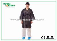 China Black Breathable Disposable Kimono Robe for Spa Center / Sauna for sale