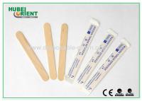 China Surgical / Medical Hospital Disposable Products Wooden Tongue Depressor , 15*1.8cm for sale