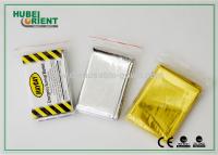 China Customized Silver Emergency Thermal Blanket / Waterproof Emergency Foil Blanket for sale