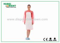 China Splash-Proof Disposable use Tyvek Aprons/Waterproof Disposable Plastic Aprons for sale