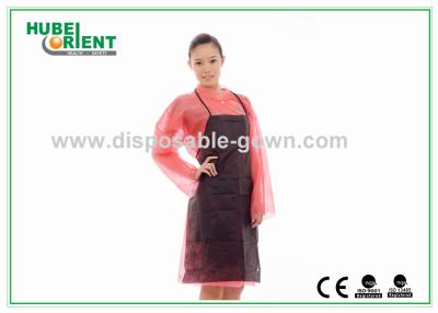 China Oil Prevention Single Use Nonwoven Apron Without Sleeves for sale