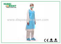 China Oil Prevention PE Single Use Apron With Smooth Surface for sale