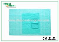 China Light Weight Anti Static Blue Disposable Bed Sheets 30gsm to 40gsm , 60x180cm for sale