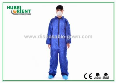 China Non-Woven Disposable Coveralls Wihtout Hood And Feetcover For Factory And Hygienic Environment for sale