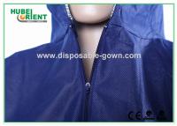 China Free Size 55gsm Disposable Protective Coverall With Hood And Feetcover for sale