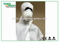 China SMS Type 5 6 Disposable Coverall Suit / Anti Virus Disposable Protective Coverall for sale