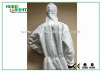 China Type 5/6 Disposable Coveralls With Hood Splash Proof SMS Chemical Coveralls for sale