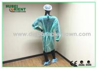 China CE MDR Single Use Isolation Gown 40G/M2 With Elastic Wrist for sale
