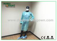 China CE MDR Single Use Isolation Gown 40G/M2 With Elastic Wrist for sale