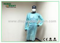China Single Use Medical SMS Isolation Gown With Long Sleeves for sale