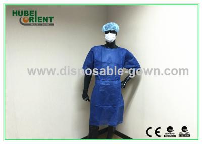 China CE MDR Polypropylene Nonwoven Disposable Patient Gown Without Sleeves for sale